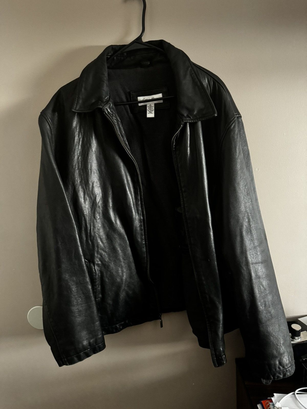 Calvin Klein × Playboi Carti Calvin Klein Leather Jacket | Grailed