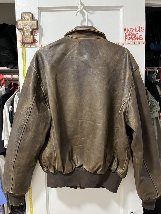 Cockpit Usa Men's Leather Mustang A2 Flight Jacket | Grailed