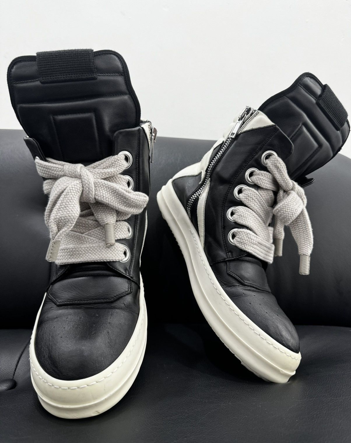 Rick Owens Rick Owens Geobasket Jumbo Laces Rare | Grailed