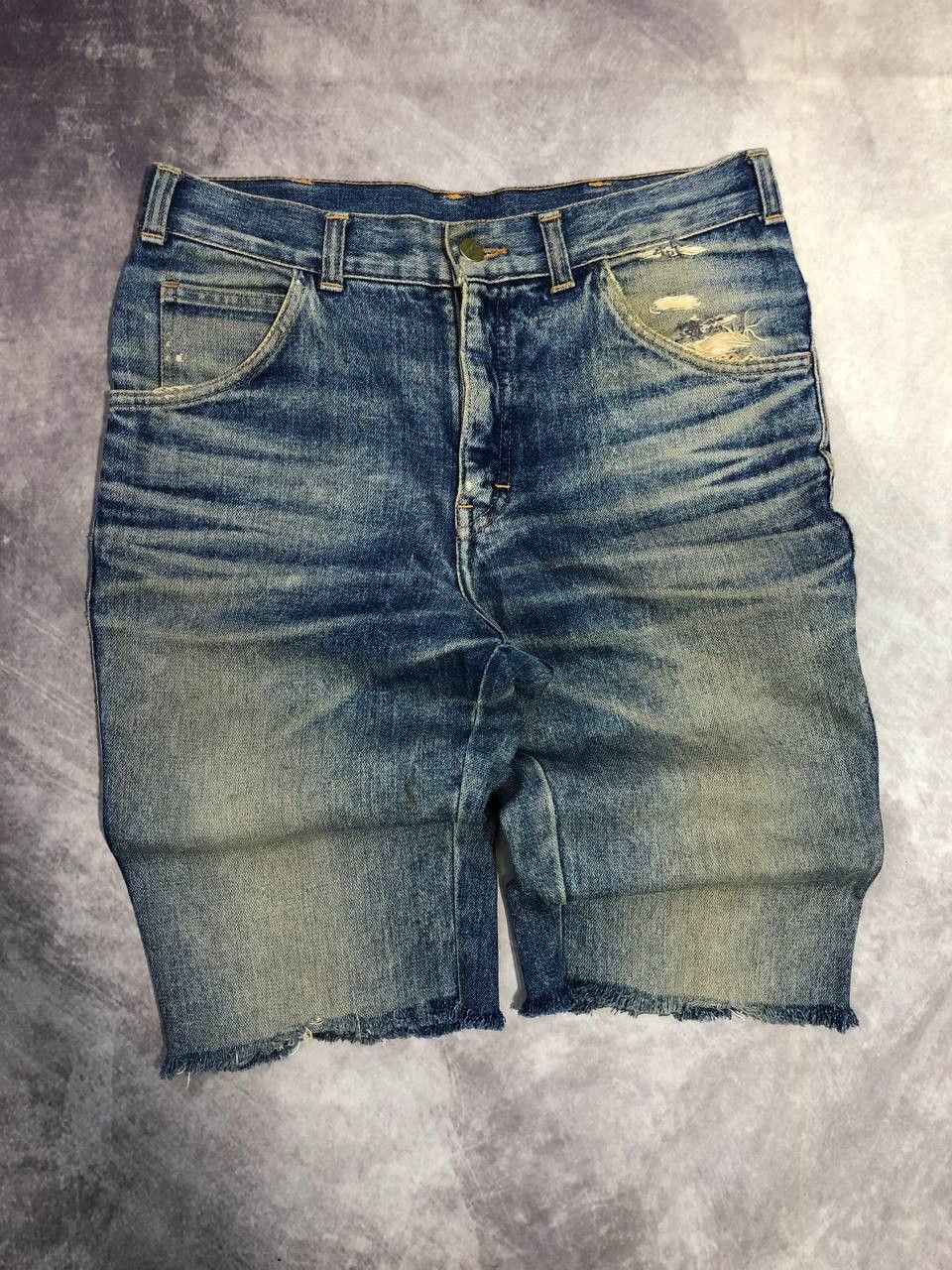 Streetwear style acne studios jorts baggy denim shorts | Grailed