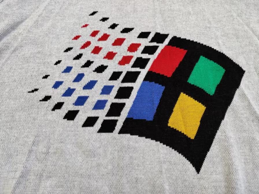 Vintage Microsoft Windows 95 Knitted Sweater Large | Grailed