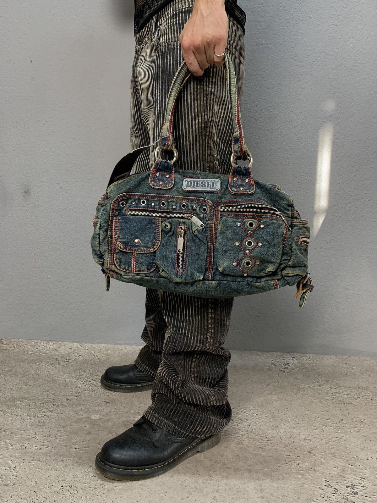 Diesel Diesel sling bag Vintage Y2K multi pocket bag military 90s | Grailed