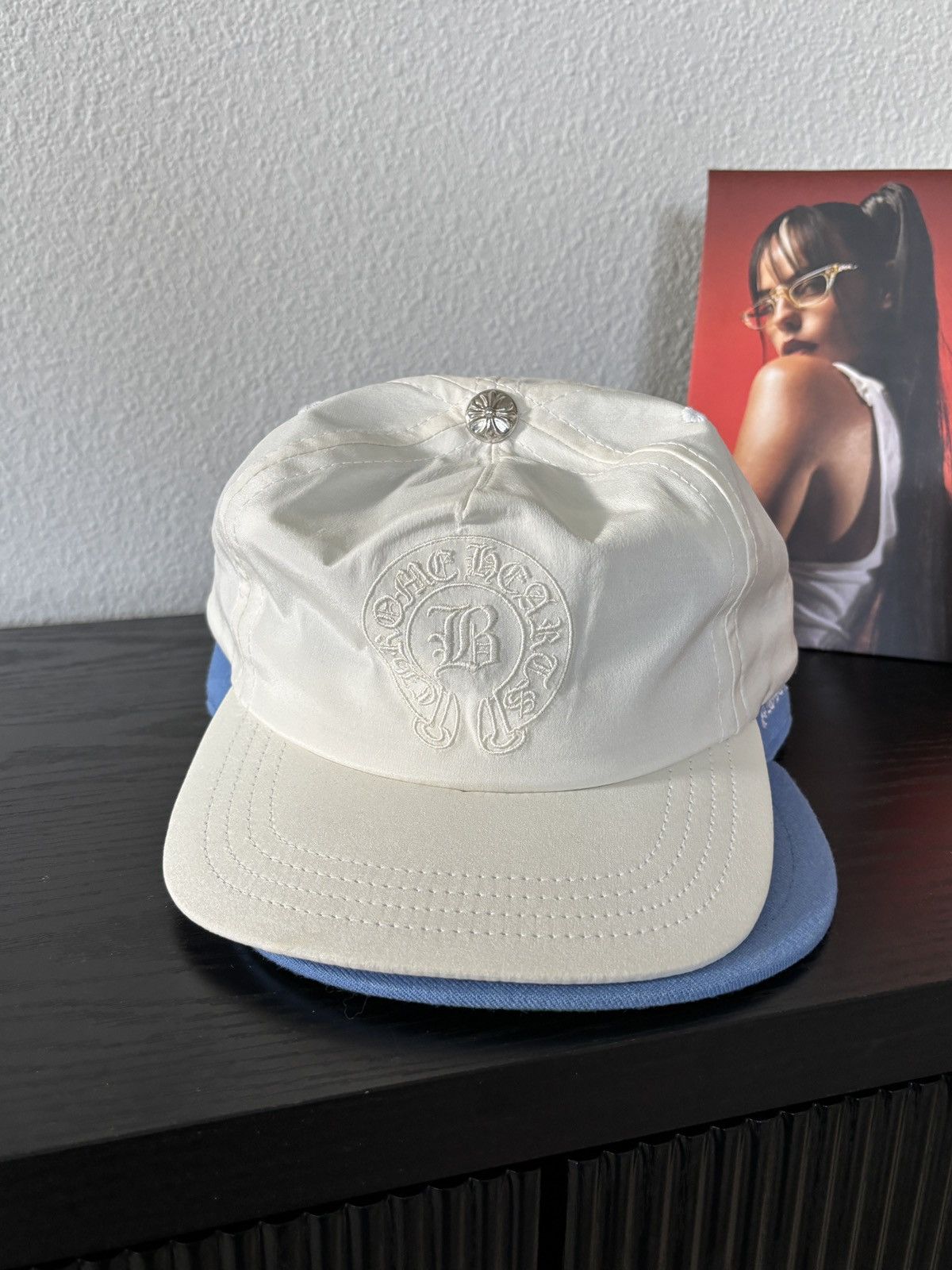 Chrome Hearts EXCLUSIVE - BELLA HADID 100% SILK LEATHER CAP | Grailed