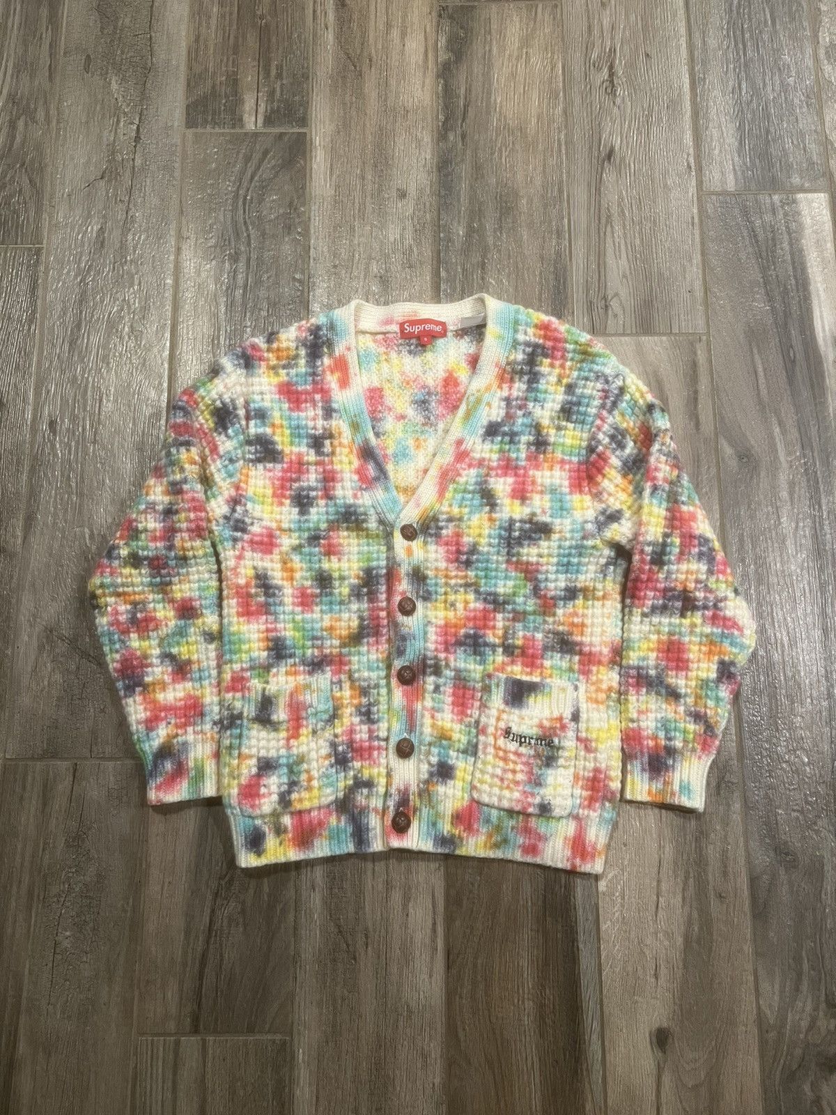 Supreme Supreme waffle knit cardigan | Grailed