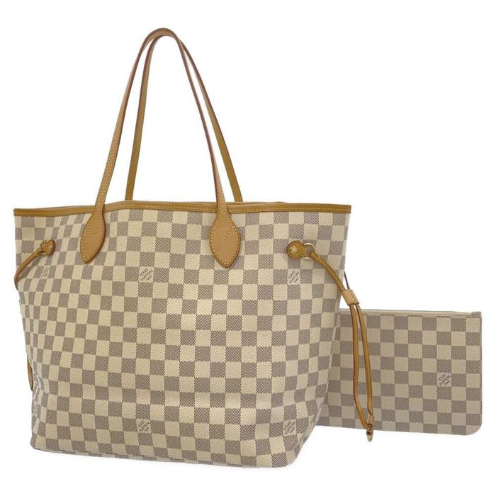Louis Vuitton Louis Vuitton Tote Bag Damier Azur Neverfull MM Beige ...