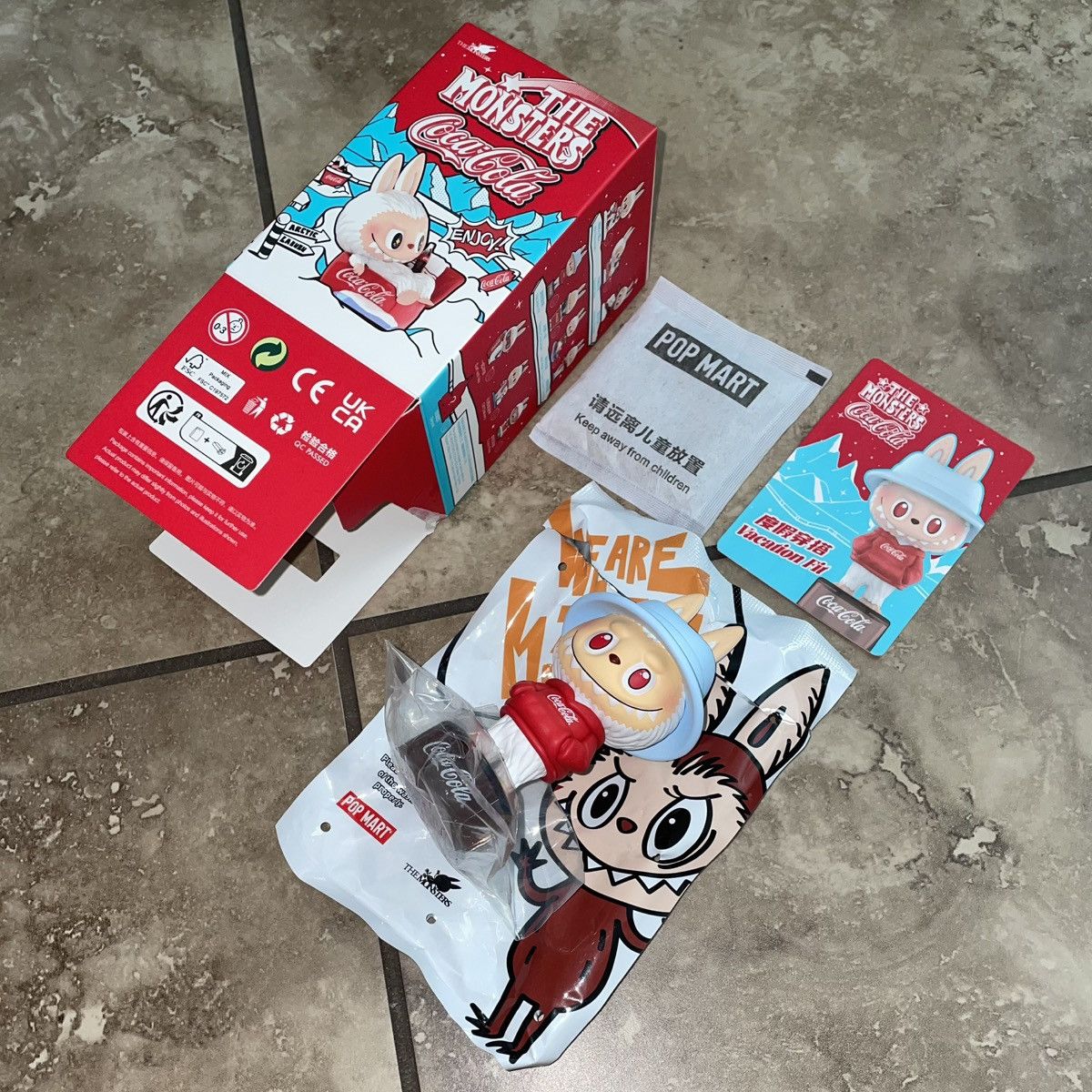 POP MART Pop Mart Labubu The Monsters Coca-Cola Vacation Fit Figure ...