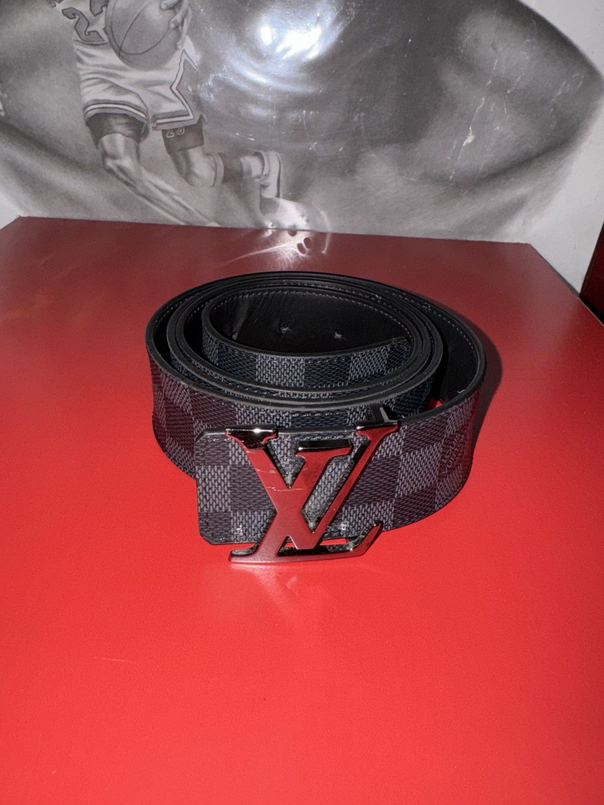Louis Vuitton Louis Vuitton Checkered Belt | Grailed