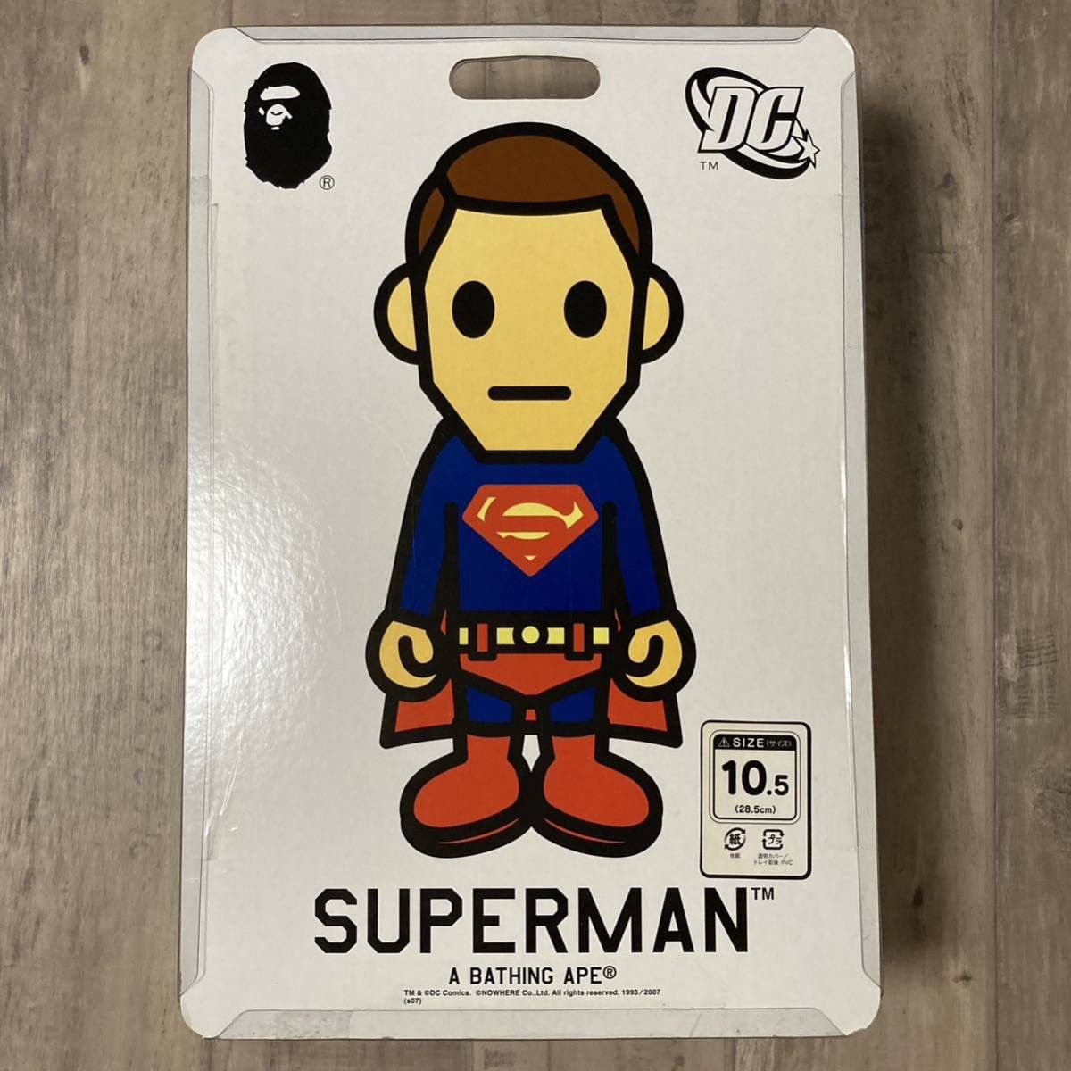 Bape BAPE × DC COMICS Superman BAPESTA patent leather sneakers | Grailed