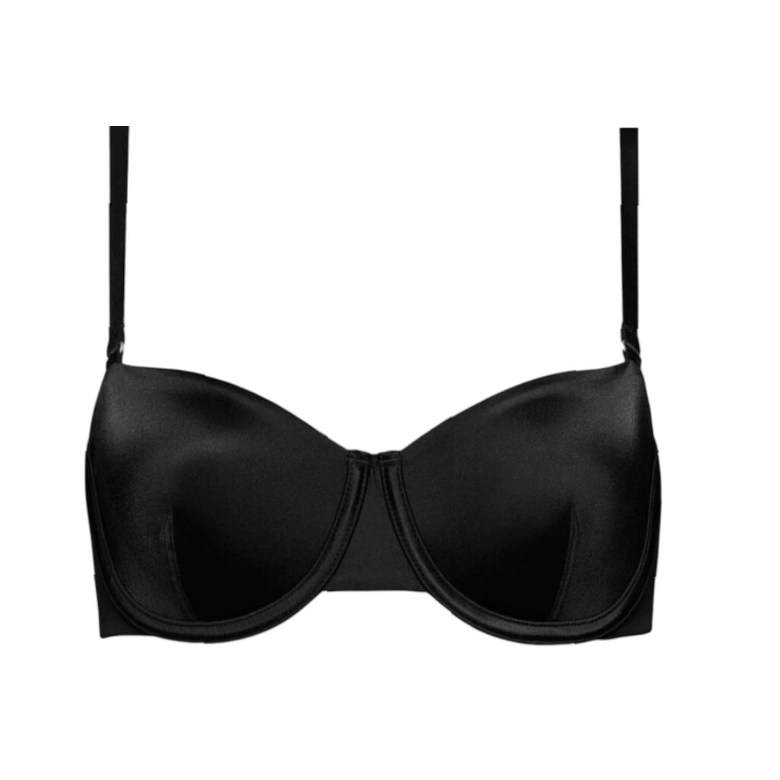 Vintage Cuup Bra The Balconette Underwire Shine Black 32G Women Band ...