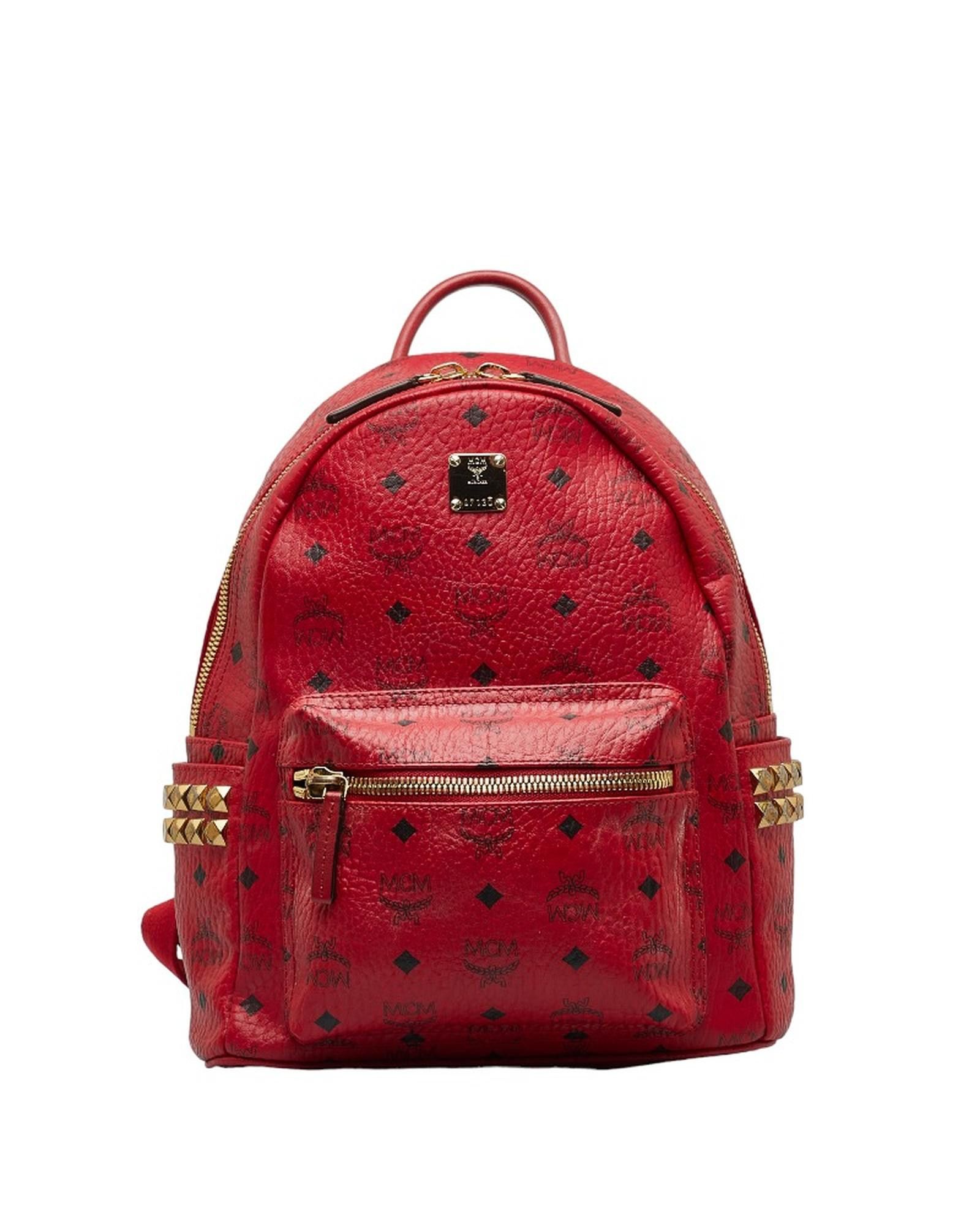 MCM Red Backpack in AB Condition | Grailed