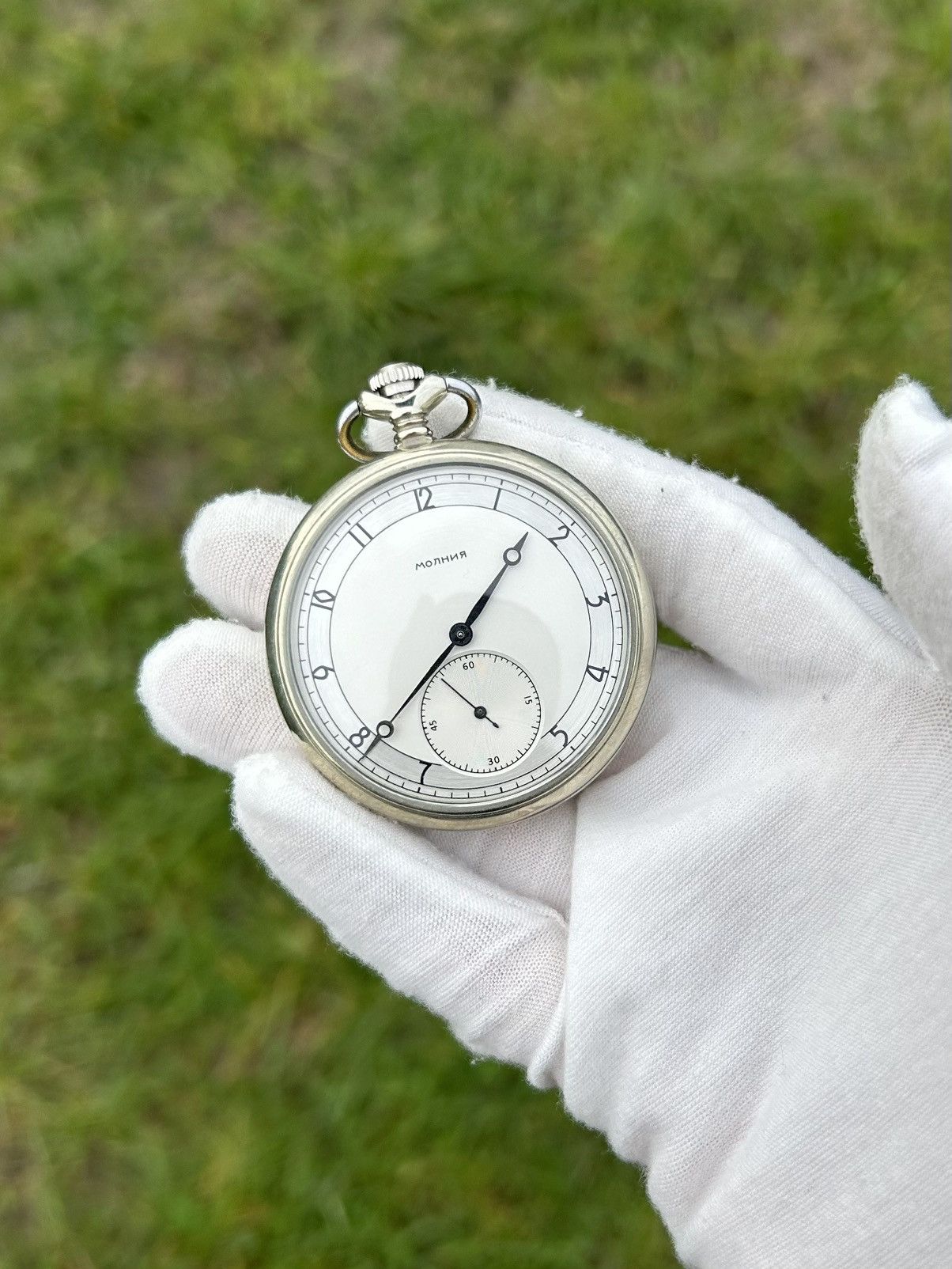 Vintage × Watch × Watches Vintage Watch Molnija USSR Soviet Pocket Watch 1970s | Grailed