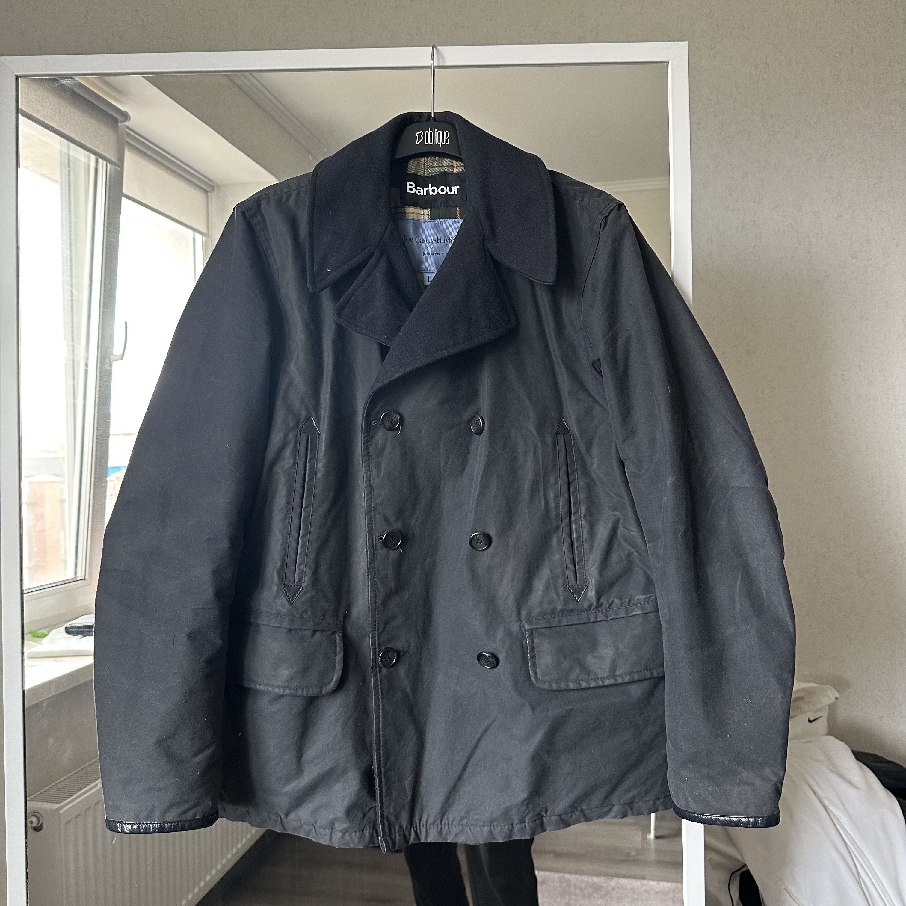 Barbour × Streetwear Barbour Joe Casely Hayford Smart Navy Waxed Jacket ...