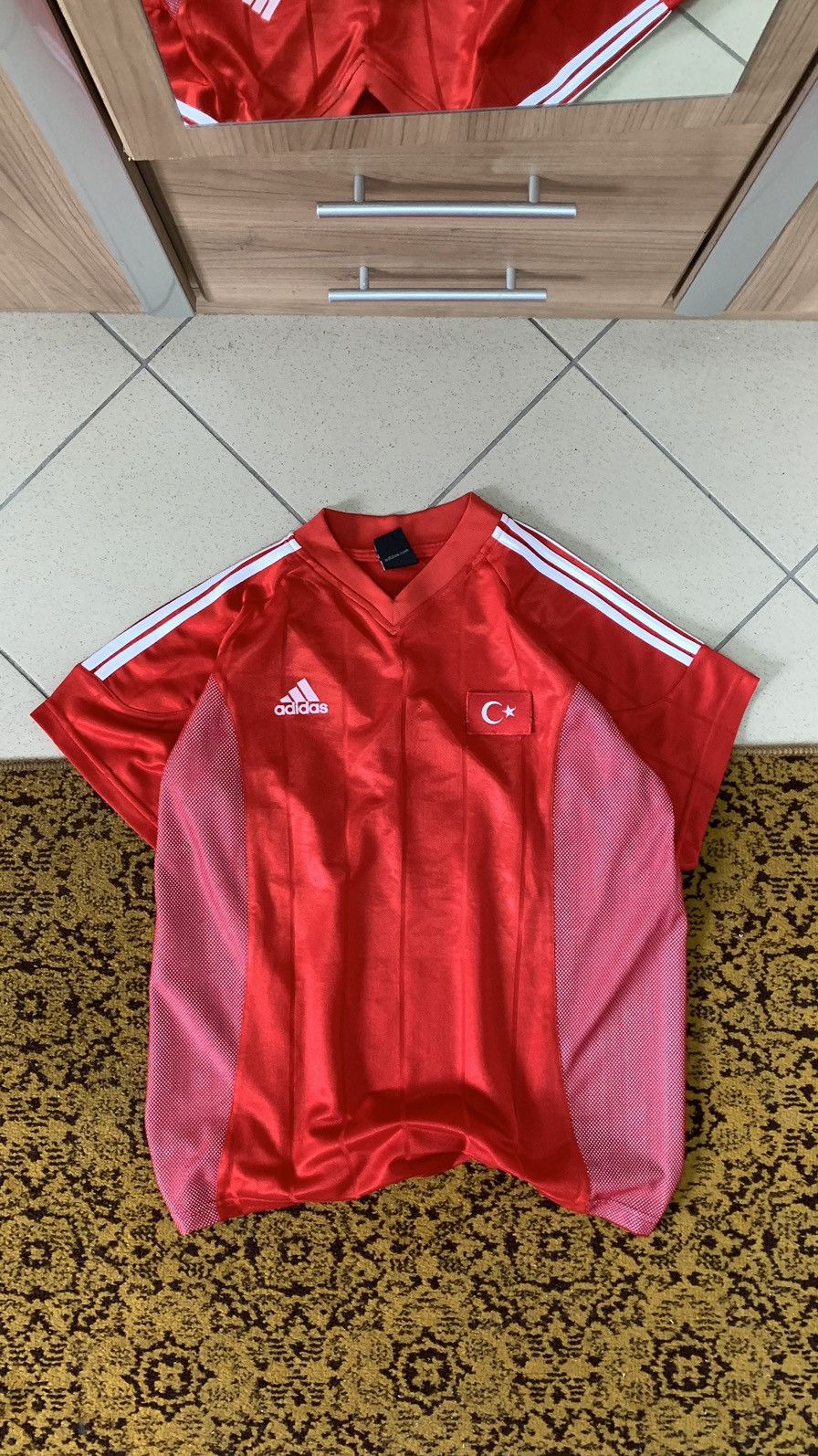 Adidas × Vintage Turkey Home Football Shirt Adidas Soccer Retro Jersey ...