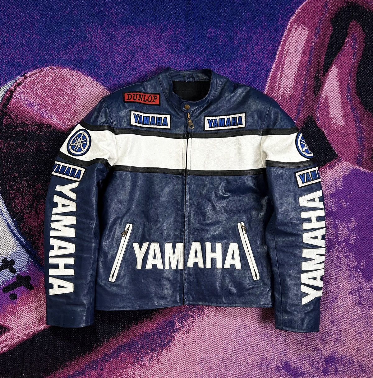 Vintage Yamaha Vintage 90s Racing Full Leather Moto Jacket Y2K | Grailed