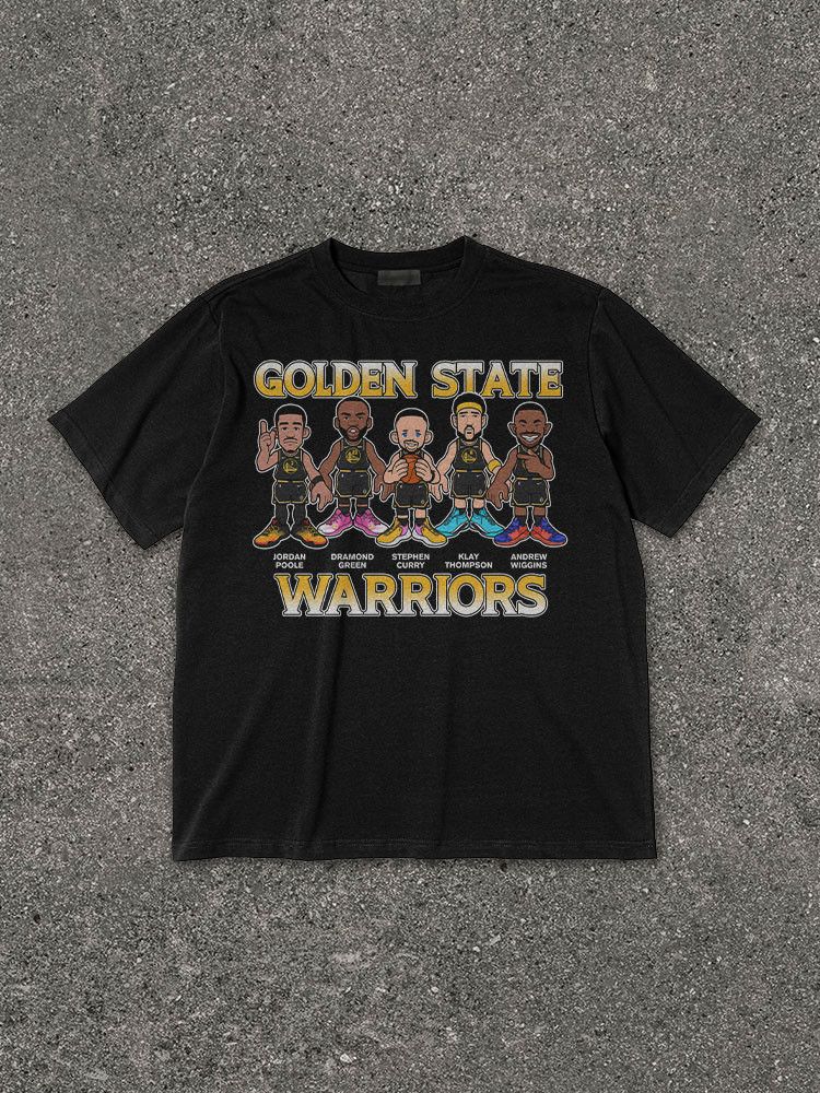 NBA Golden State Warriors Cartoon Network NBA Bootleg Tees | Grailed