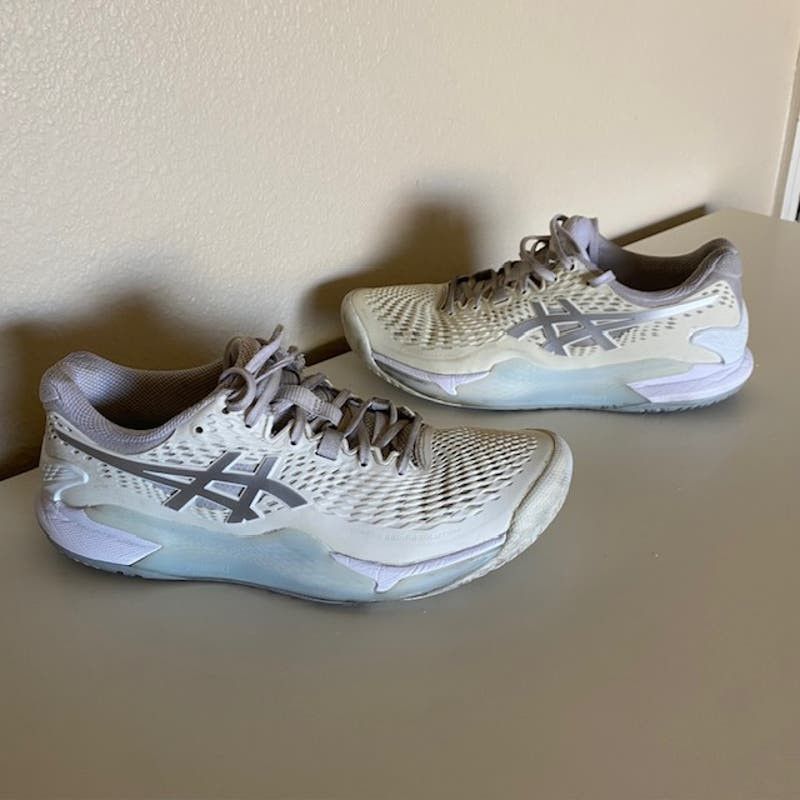 Asics ASICS Gel Resolution 9 White/Pure Silver Women's 9.5M | Grailed