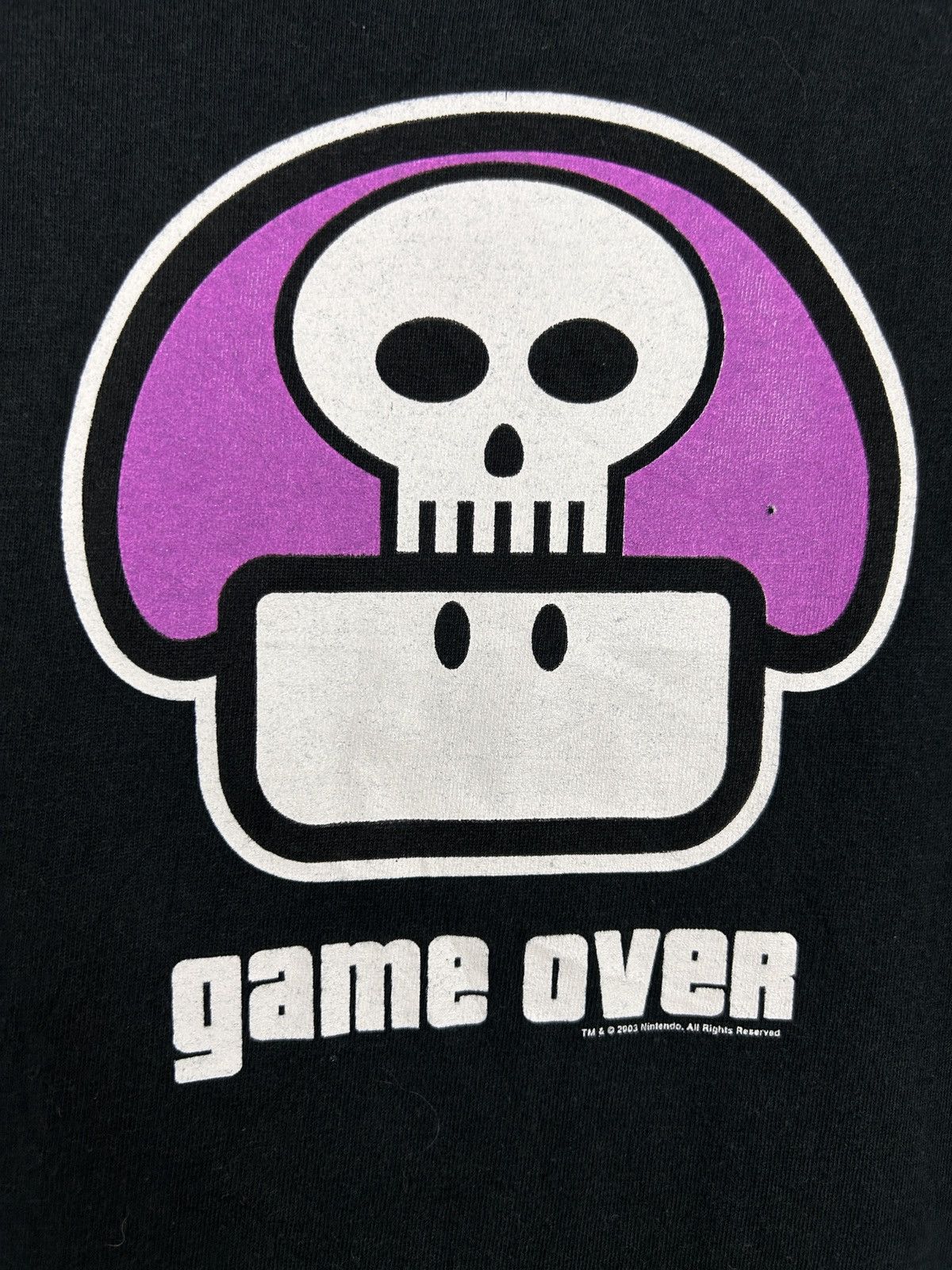 Nintendo × Vintage 00s Vintage 2003 Mario Game Over Mushroom T-Shirt In ...