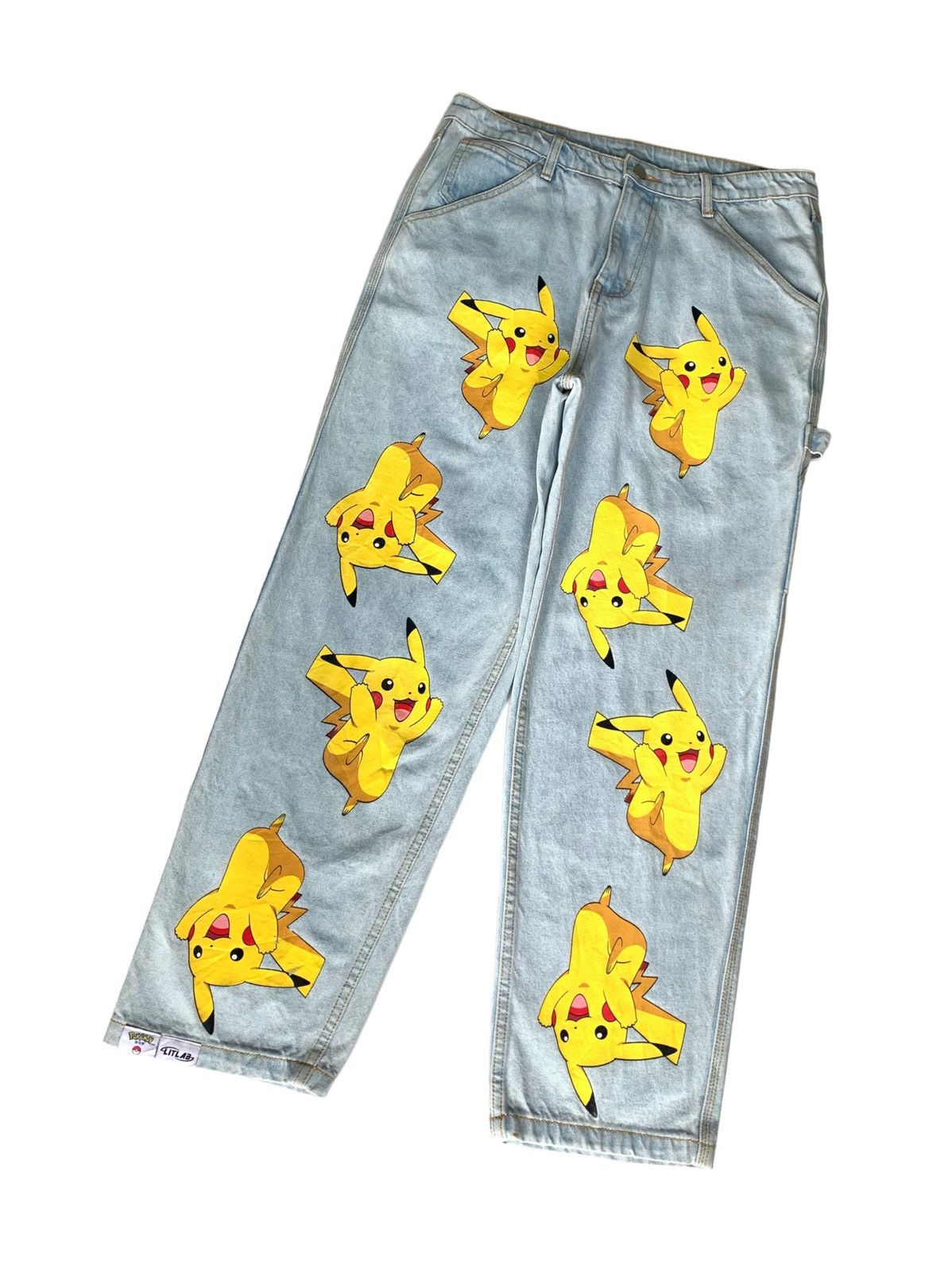 Japanese Brand × Pokemon Pokemon Carpenter Denim Baggy Pickachu Levis ...