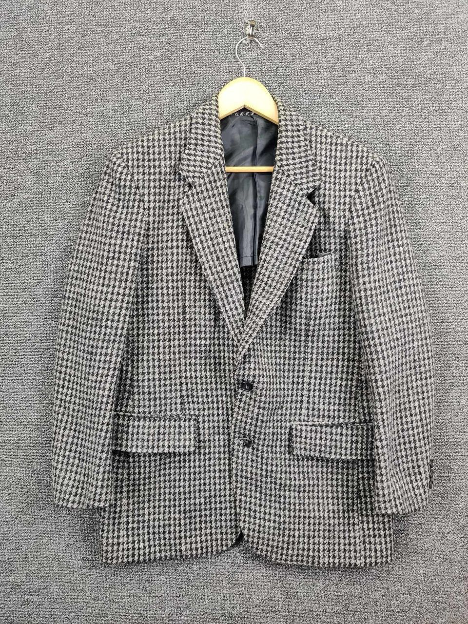 Harris Tweed Harris Tweed x Mr Rough Rider Scottish Wool Blazer Coat ...