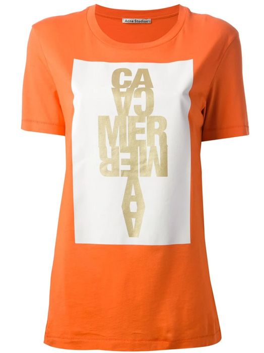 Acne Studios Acne Studios Joshi Theatre Camera Logo Tee Shirt | Grailed