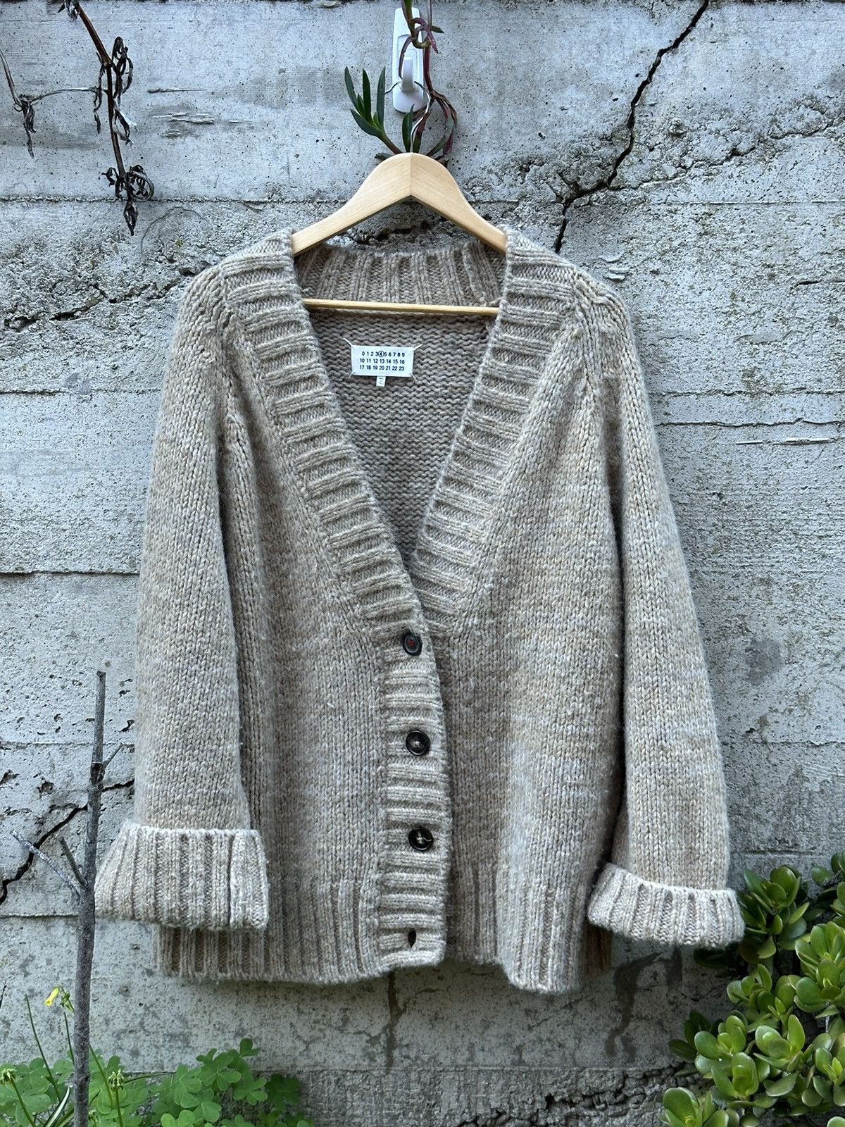Maison Margiela RARE GRAIL Maison Margiela chunky Italian cardigan ...