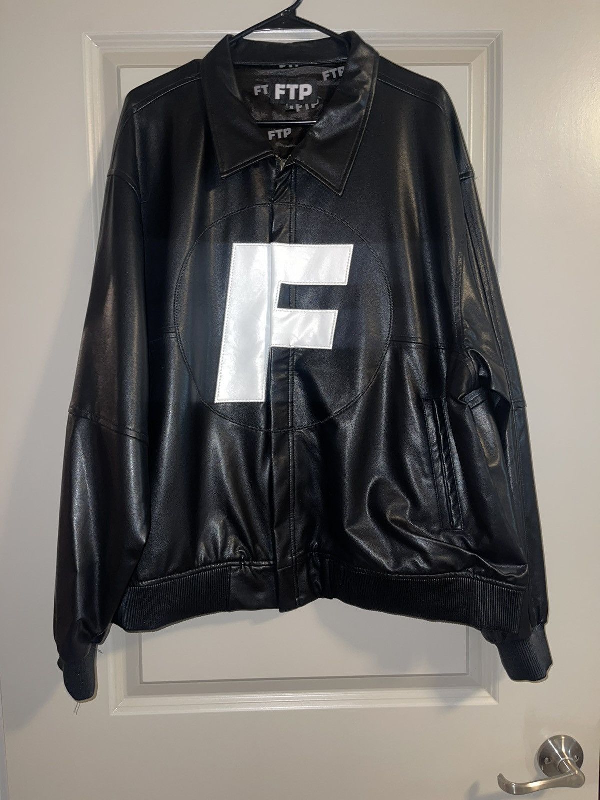 Fuck The Population FTP Faux Leather Jacket | Grailed