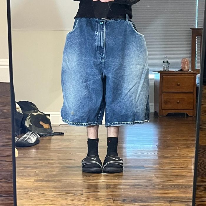 Vintage 2000s baggy wide leg faded stonewash brooklyn xpress jorts ...