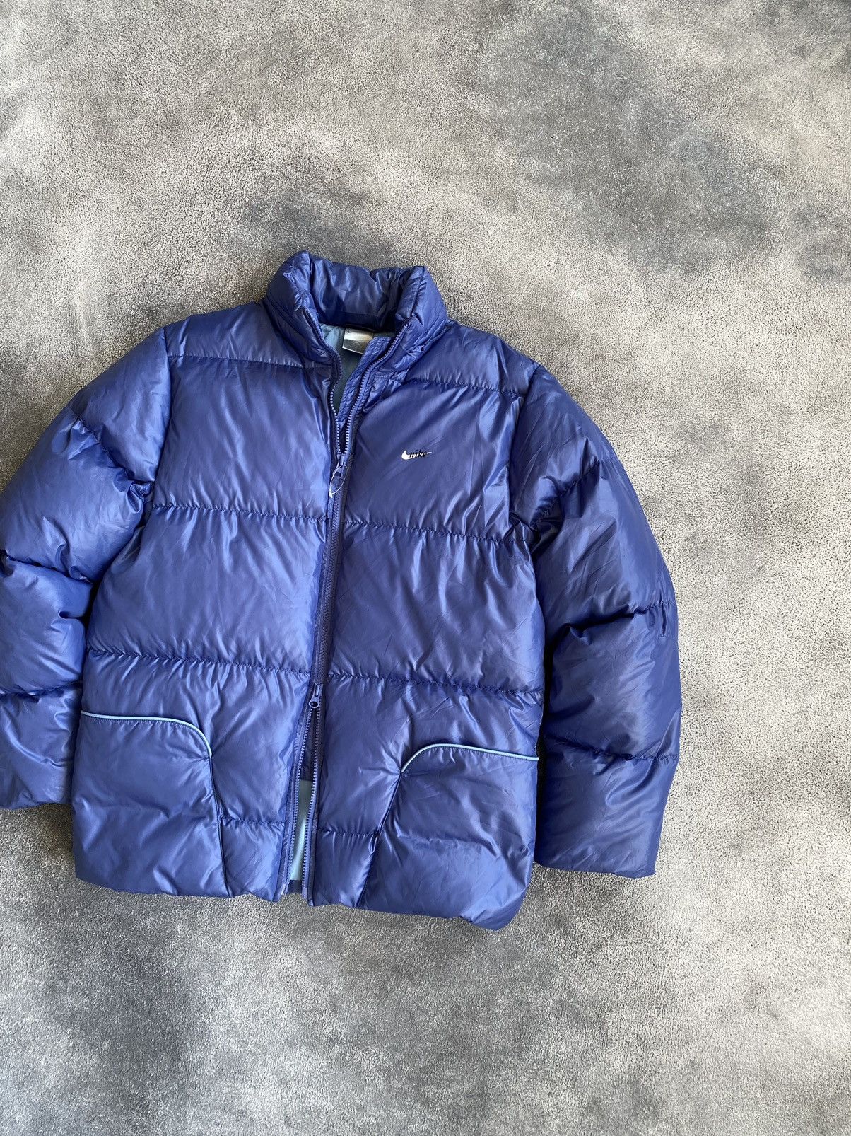 Nike × Vintage 2000’s Nike “Sky Blue” Down Puffer Jacket | Grailed