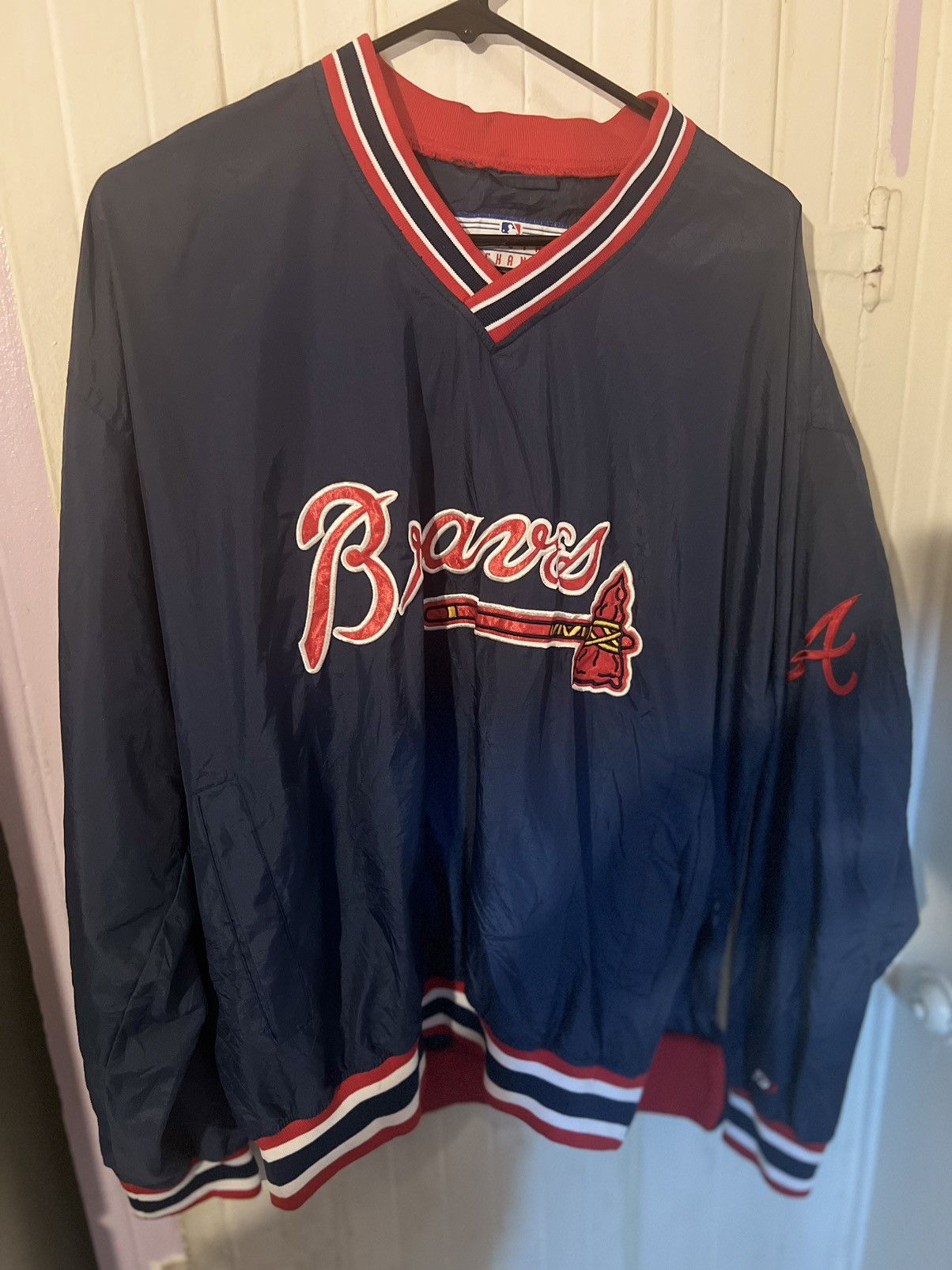 Vintage Atlanta braved warm up windbreaker vintage 90’s-‘00 | Grailed