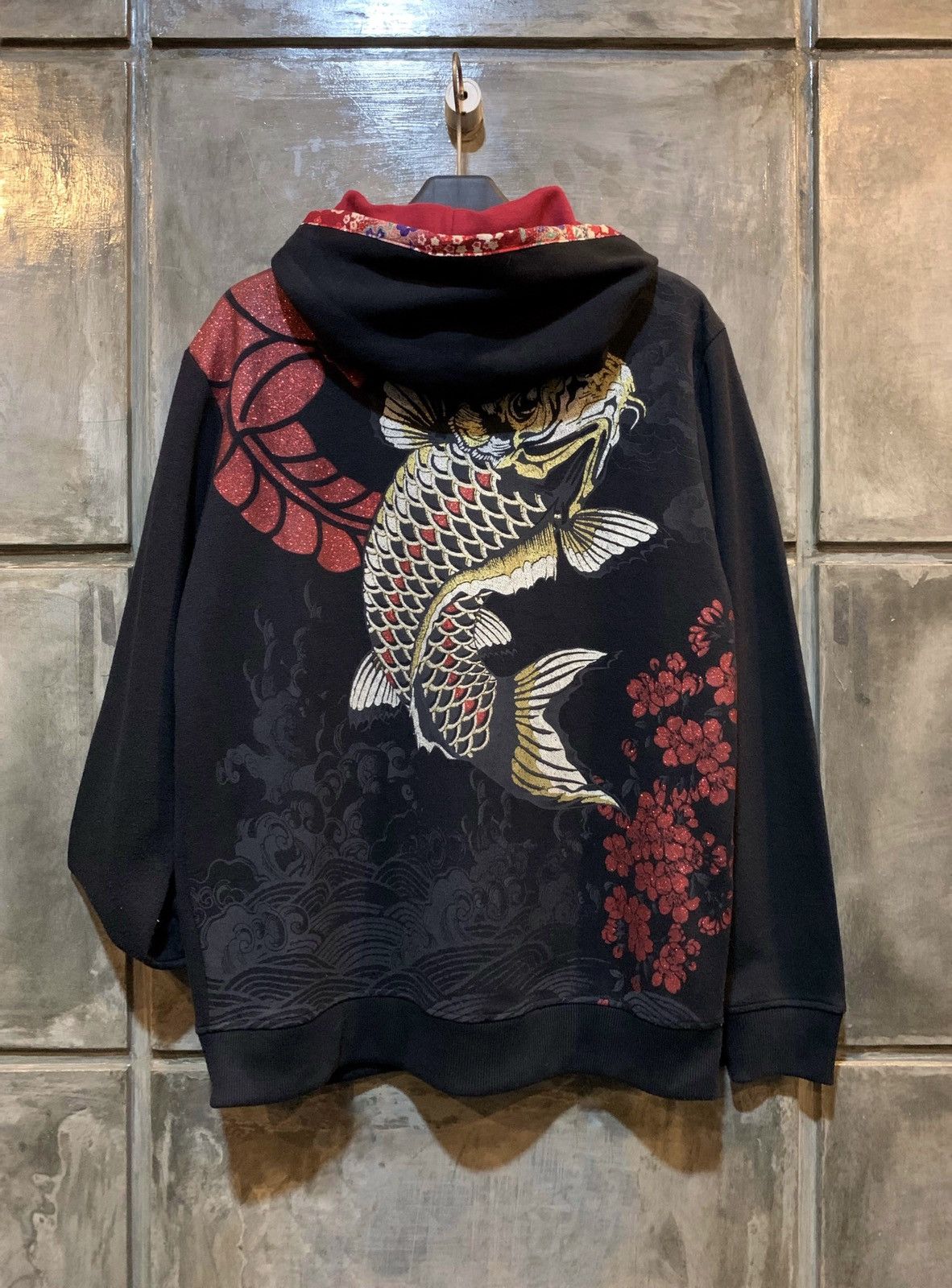 Japanese Brand × Vintage Japanese Traditional Koi Fish Karakuri ...
