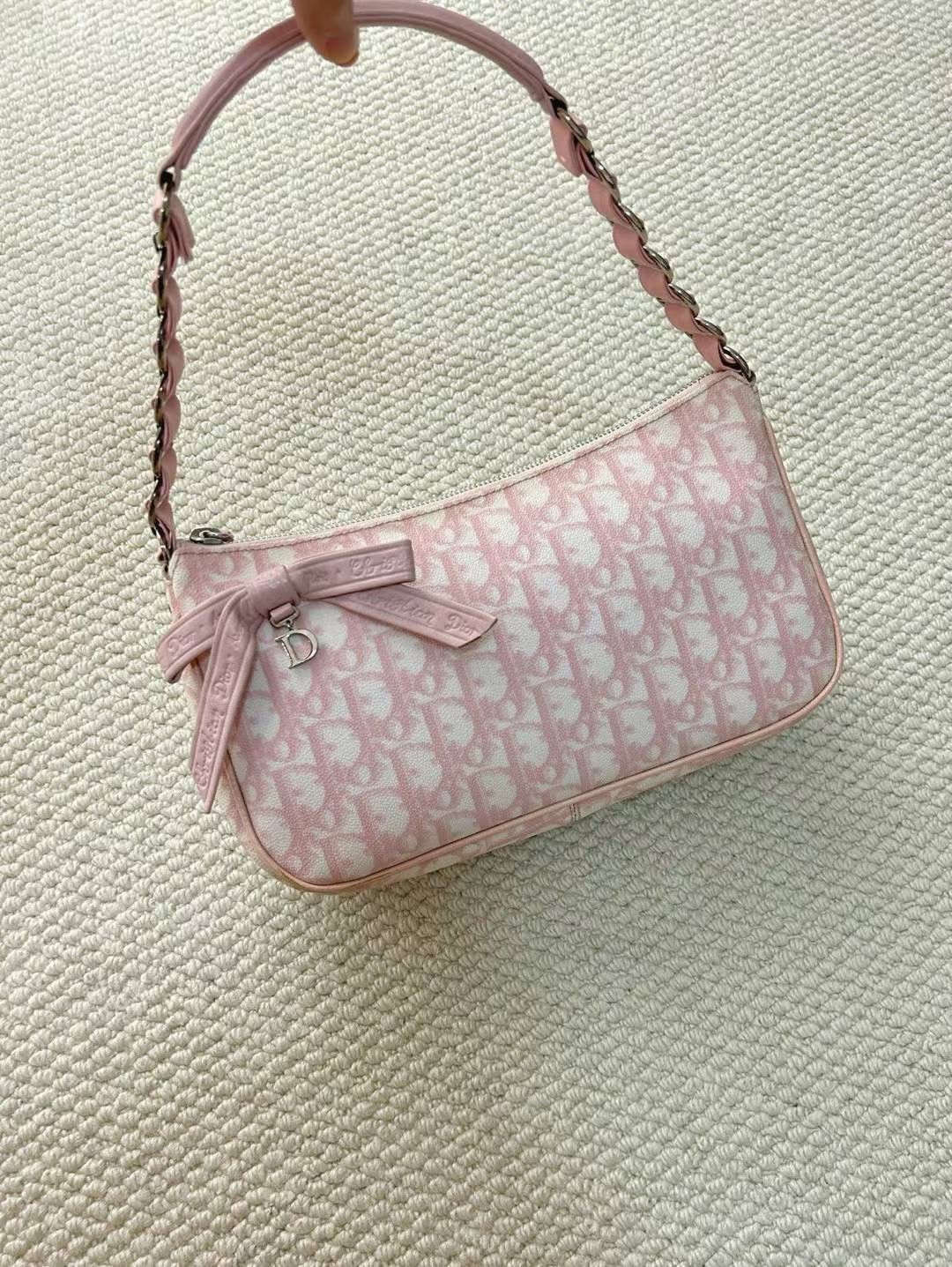 Dior Dior Romantique Trotter Ribbon Girly Pink Bag | Grailed