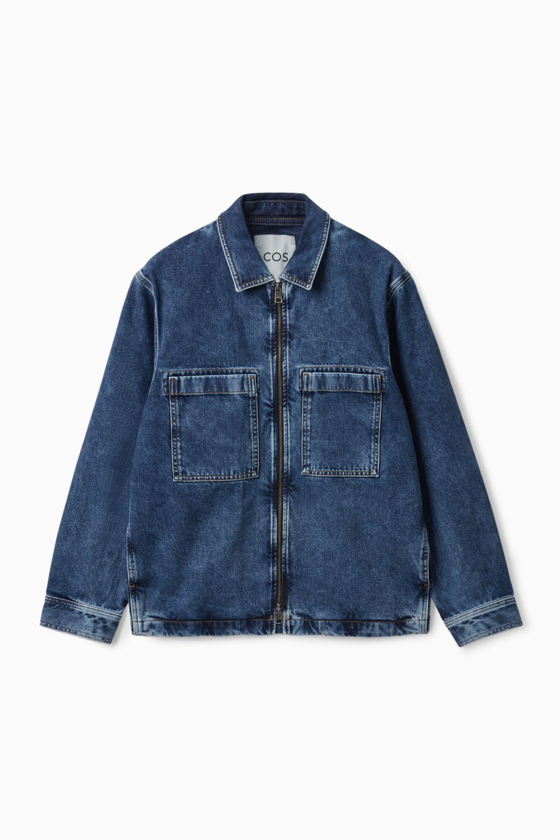 Cos COS zip-up denim jacket | Grailed