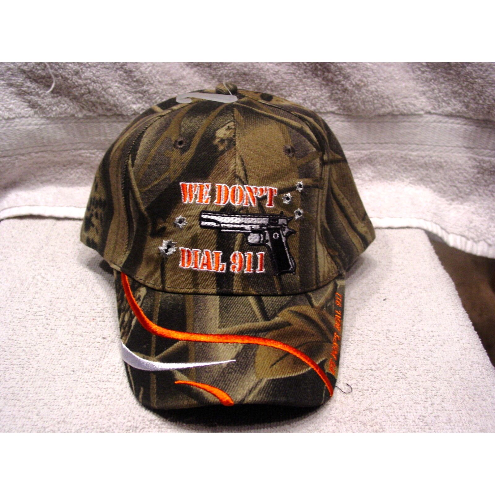 Pistola PISTOL GUN WE DON'T DIAL 911 BASEBALL CAP #3 ( CAMOUFLAGE ...