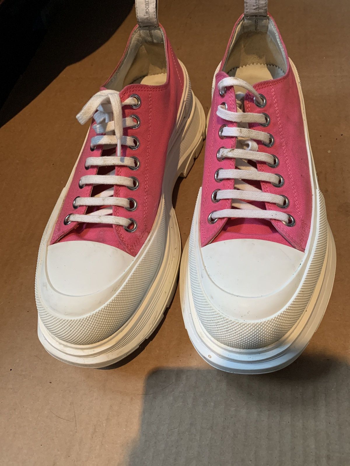 Alexander McQueen Alexander Mcqueen Tread Slick Platforms hot pink ...