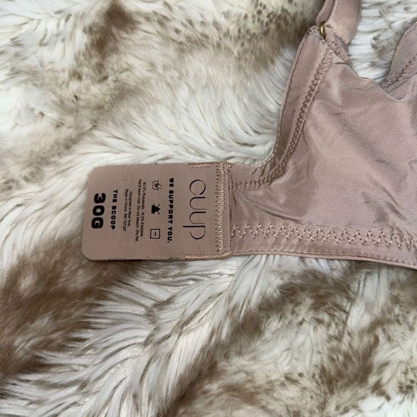 Other CUUP Underwire Tan Neutral Satin Feel Bra | Size 30G | Grailed