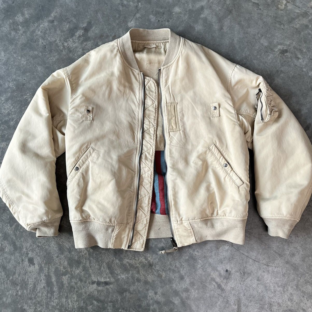 Visvim Visvim - Thorson II Bomber Jacket - Ivory - Sz. 4 | Grailed