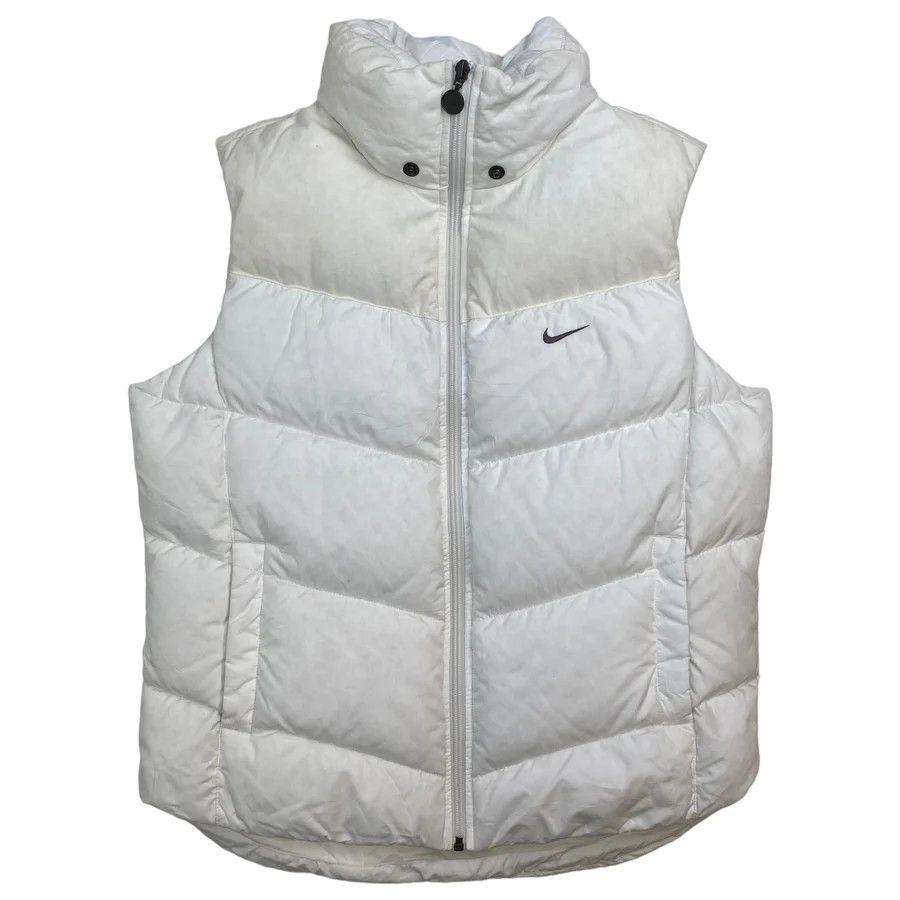 Nike VINTAGE NIKE PUFFER VEST WHITE | Grailed