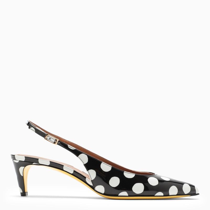 Marni Marni Black Polka Dot Slingback | Grailed