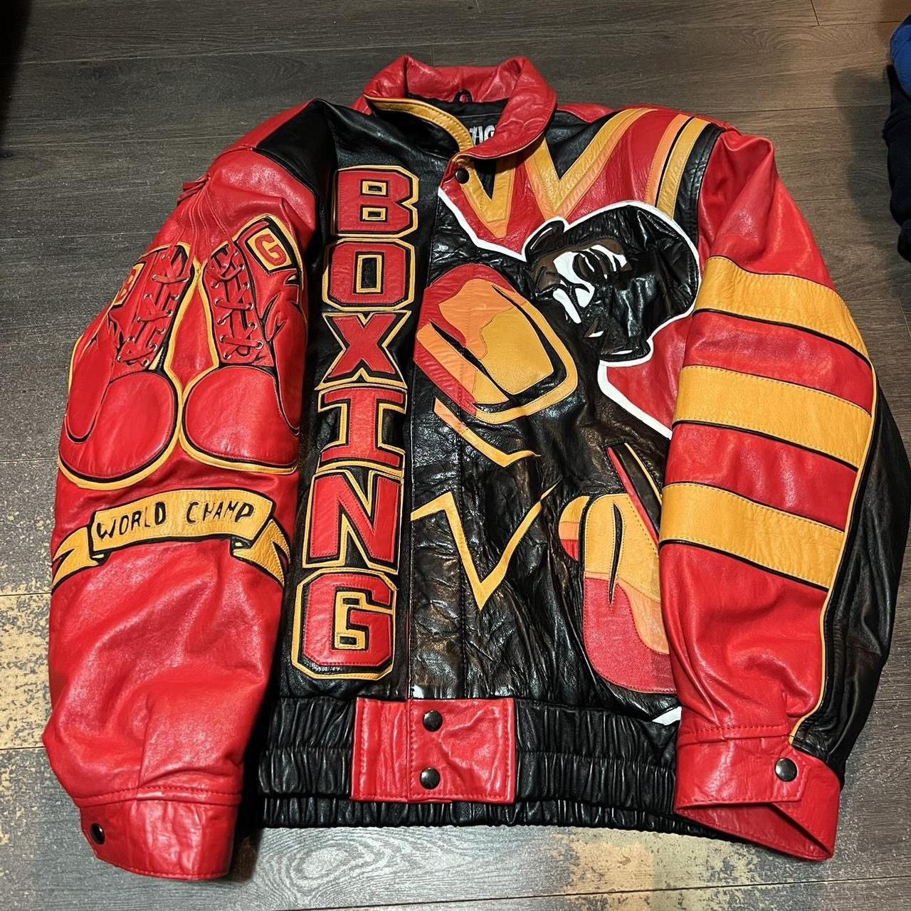 Vintage Vintage Maziar leather gallery boxing leather jacket 90s | Grailed