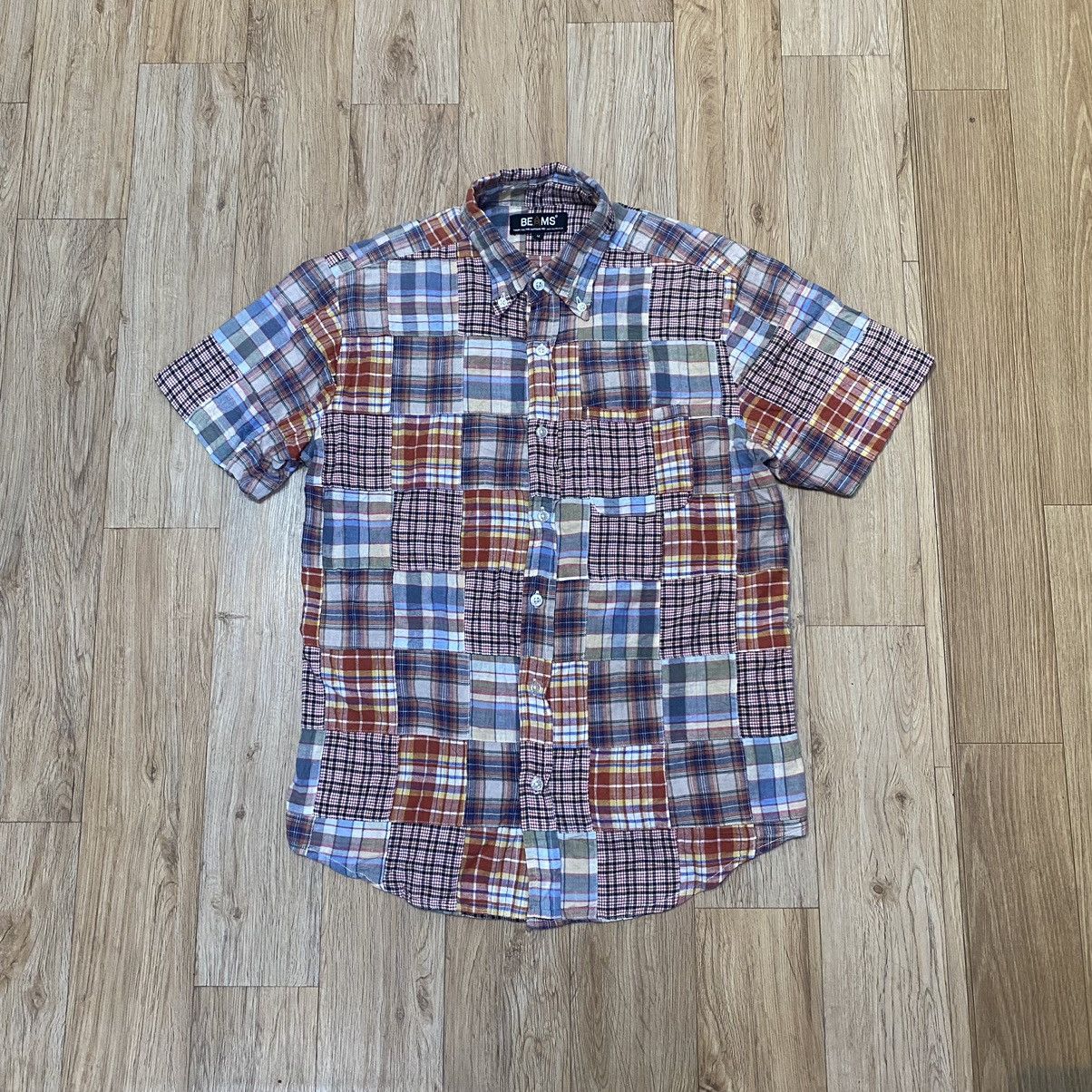Beams Plus Beams Patchworks Button Shirt | Grailed