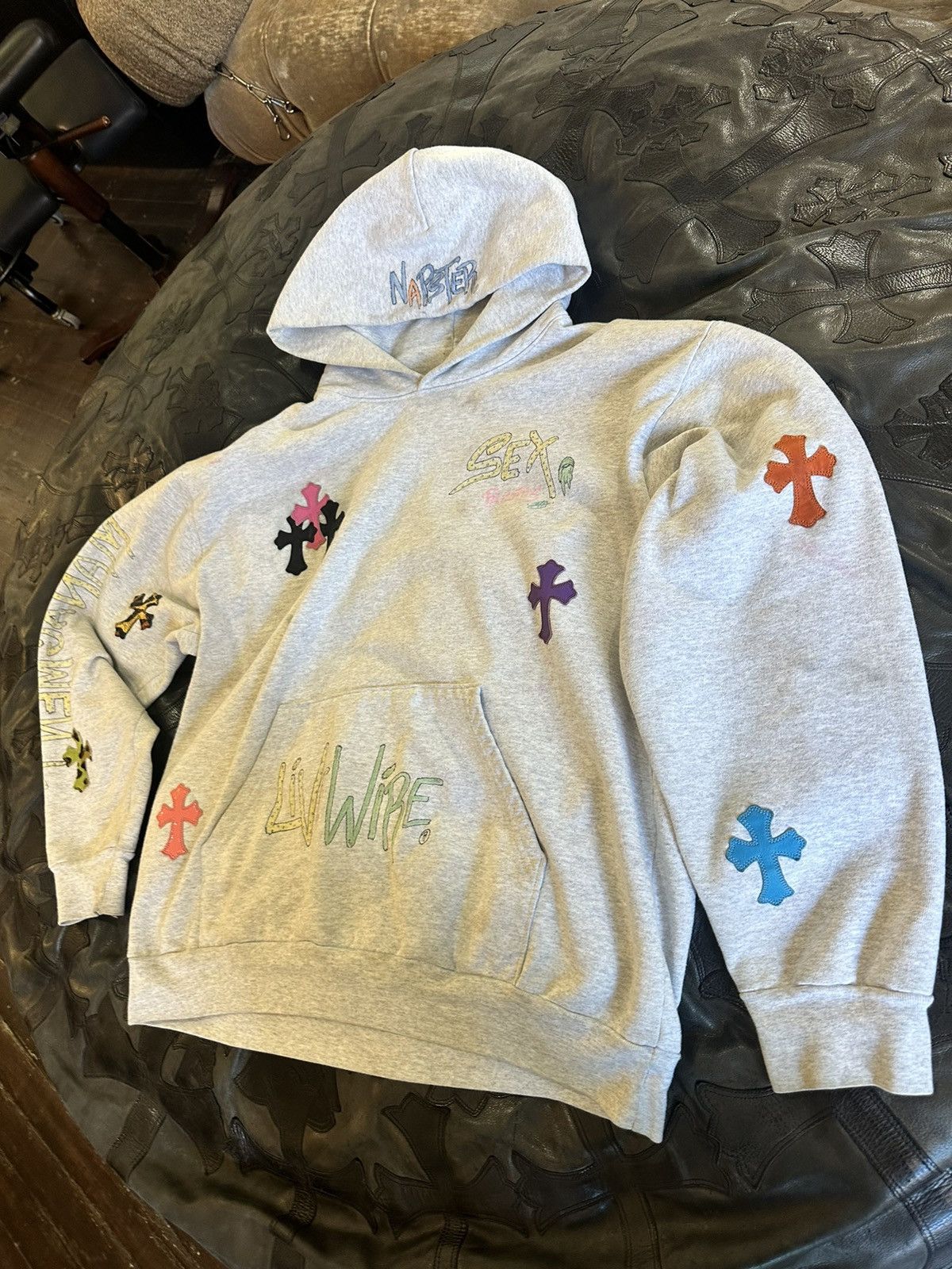 CHROME HEARTS 1/1 MATTY BOY CROSS HOODIE 4Gseller CHROME HEARTS 1/1 MATTY BOY CROSS HOODIE 4Gseller