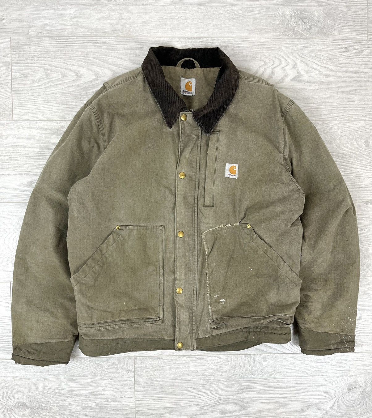 Carhartt × Streetwear Carhartt Destroyed Distressed Work Jacket | Grailed