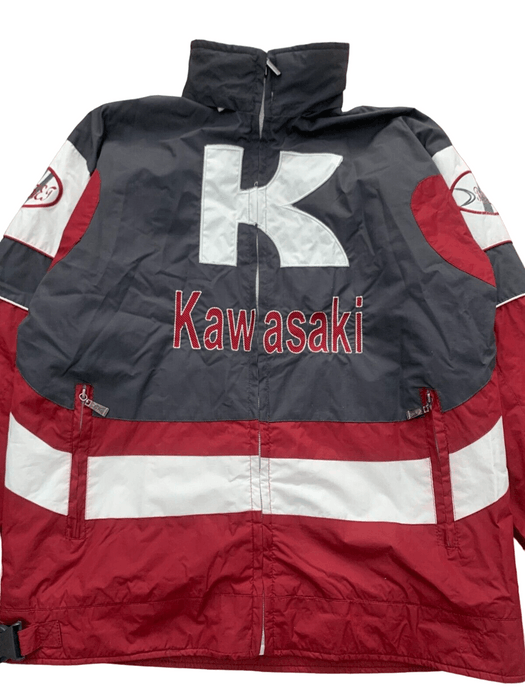 Racing Kawasaki Racing Jacket Hooded Motorcycle Rescue Rain Wear | Grailed