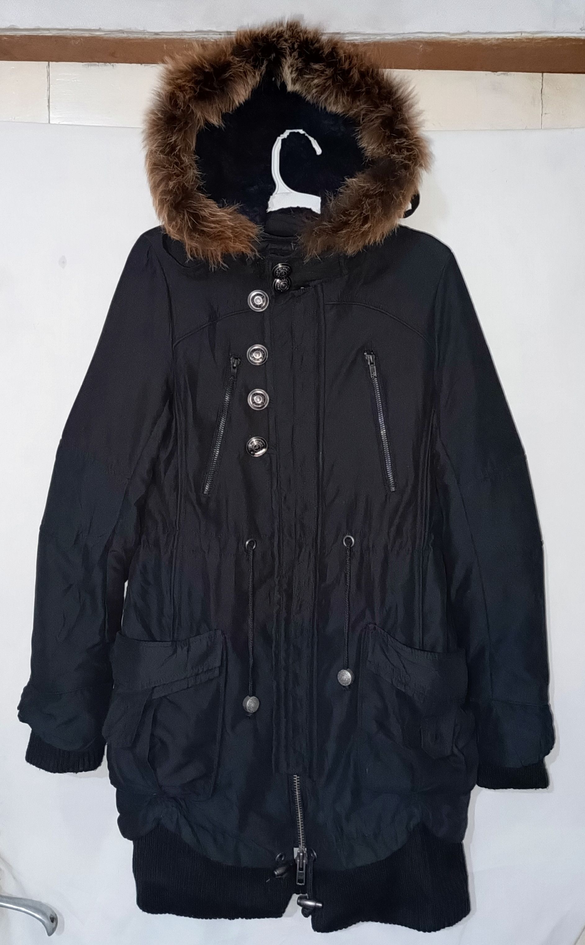 14th Addiction × KMRii × Yasuyuki Ishii JAPANESE Maison Gilfy BONDAGE FUR HOODED 2 ZIPP GOTHIC ...