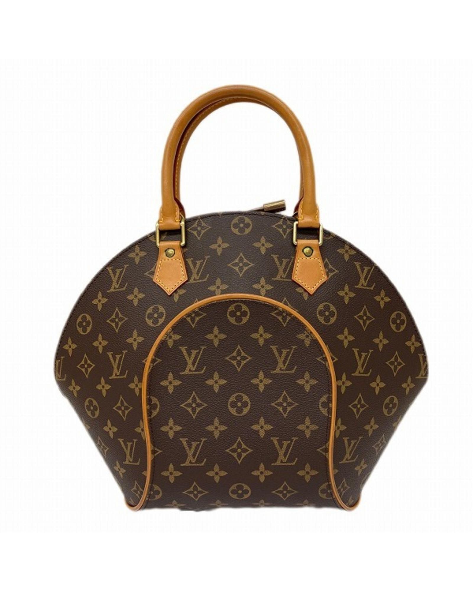 Louis Vuitton Oval-shaped Canvas Travel Bag with Leather Handles and ...