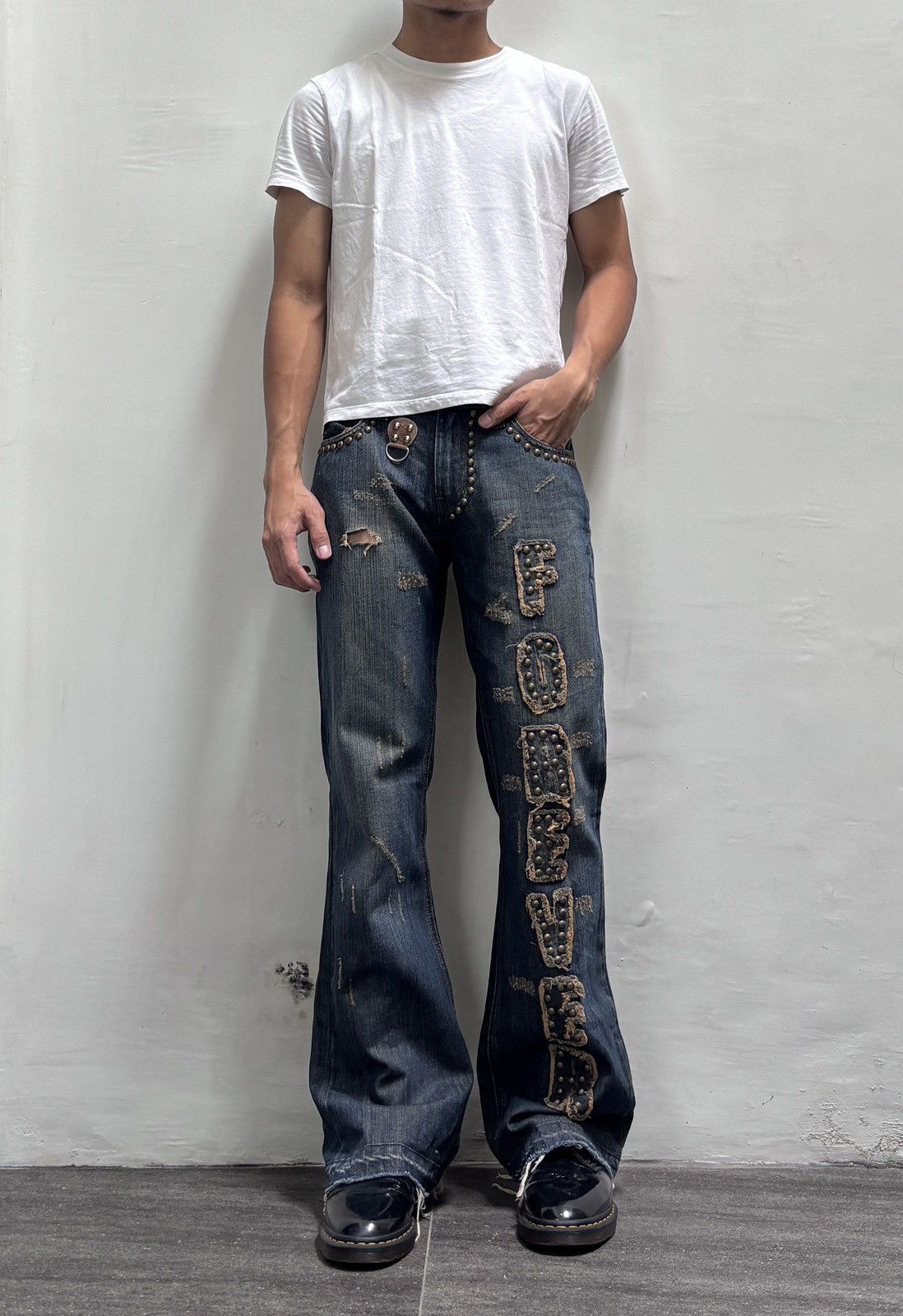 Dolce & Gabbana FREE TAX! Forever Studded Flared Denim Jeans | Grailed