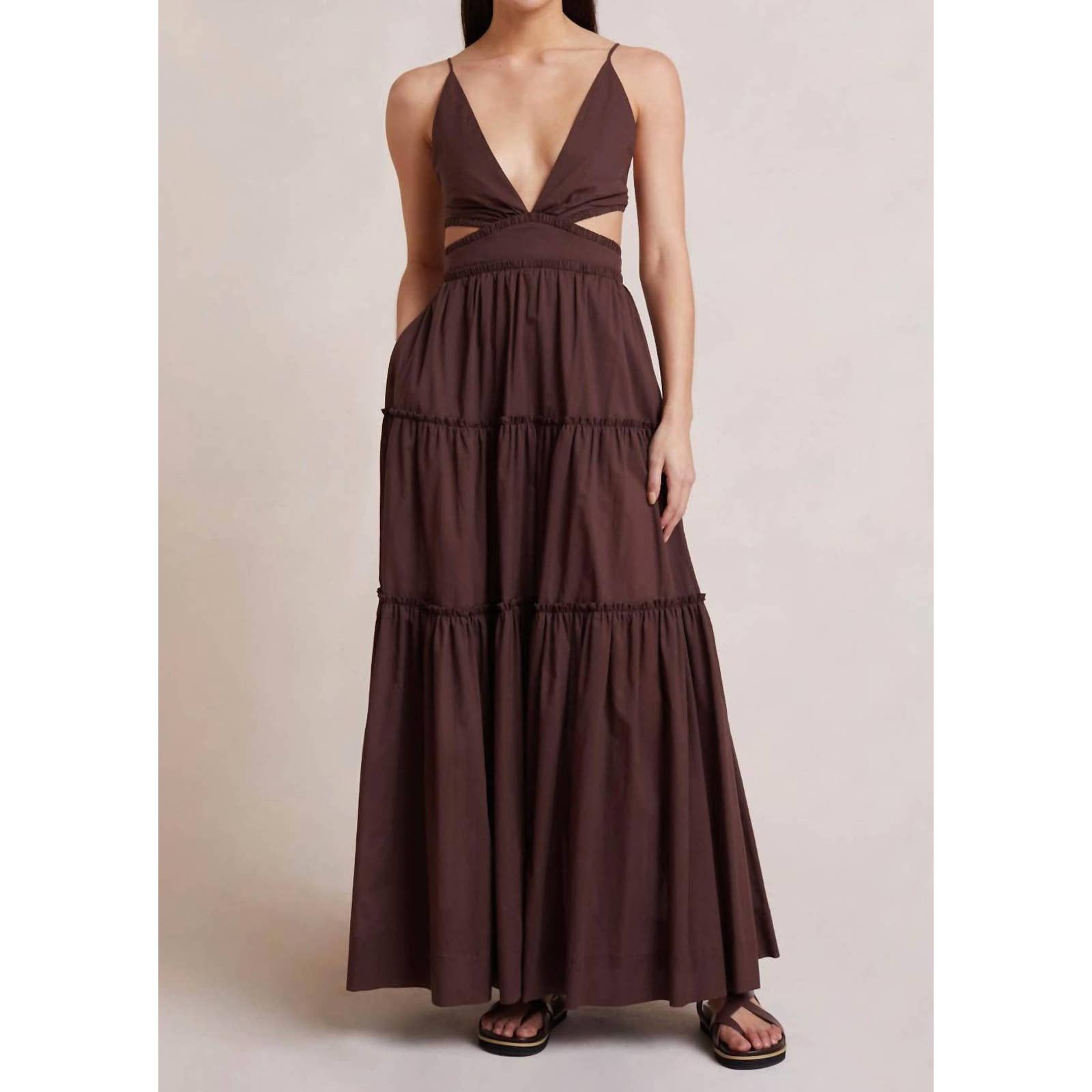 BEC + BRIDGE BEC + BRIDGE Carla v Maxi Dress In Chocolate | Grailed