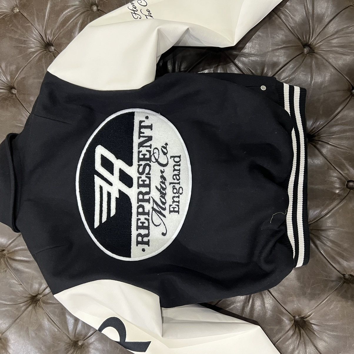 Represent Clo. Represent racing team varsity jacket | Grailed