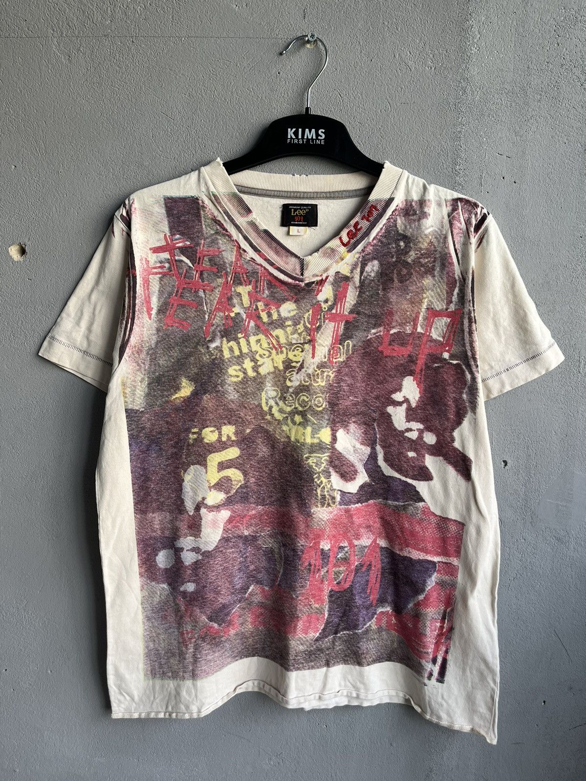 Vintage Vintage Lee 101 Y2K Tattoo Streetwear Made in Italy T Shirt | Grailed