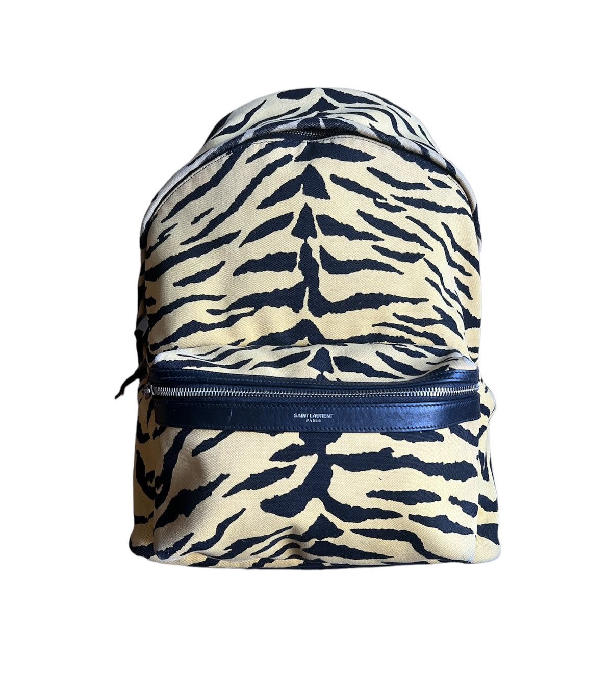 Hedi Slimane × Saint Laurent Paris City Tiger Print Backpack | Grailed